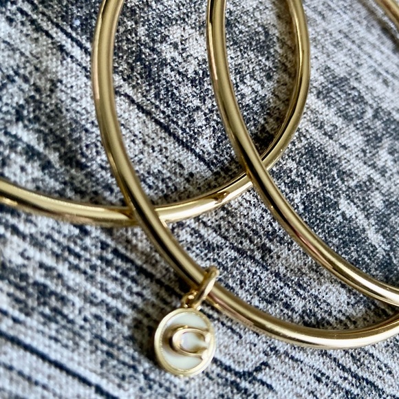 Coach | Jewelry | Nwt Coach Set Of 3 Bangle Bracelets With Charms ...